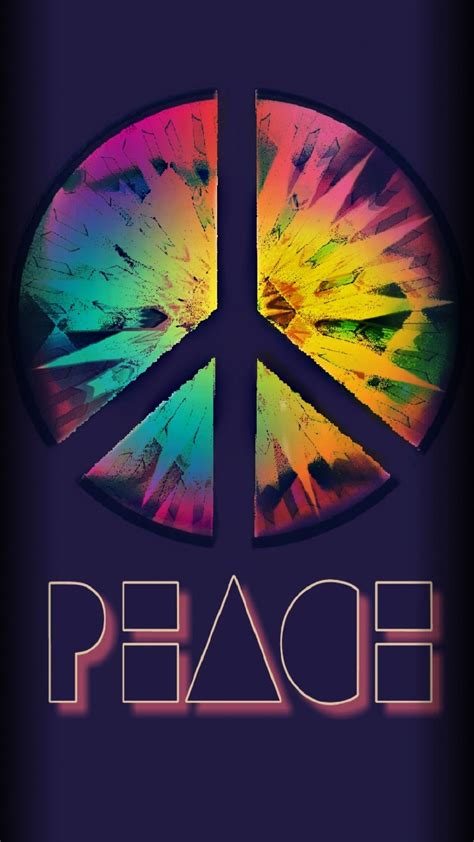 Rainbow Peace Sign Wallpaper