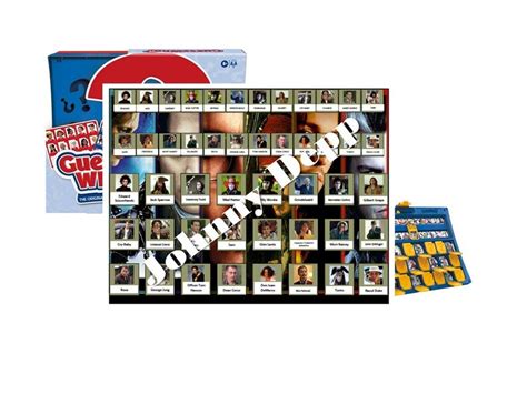 Johnny Depp Characters Guess Who Game Characters Digital File Only Etsy
