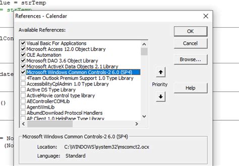 Mscomctl Monthview Page Access World Forums