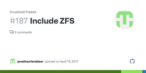 Include ZFS Issue Linuxboot Heads GitHub