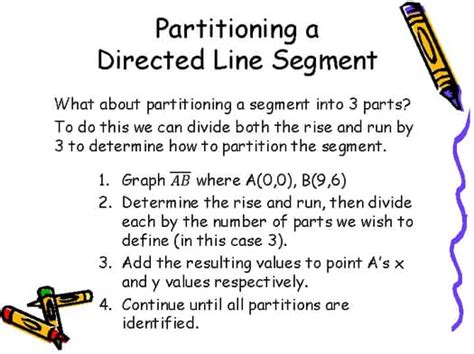 partitioning a directed line segment geometry instructional slides