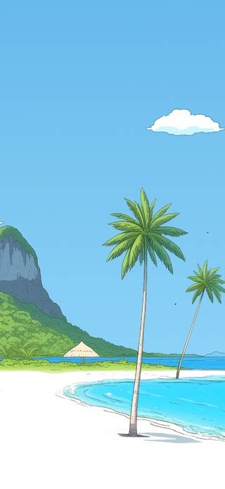 海岸小岛 风景手机动态壁纸 风景手机壁纸下载 元气壁纸