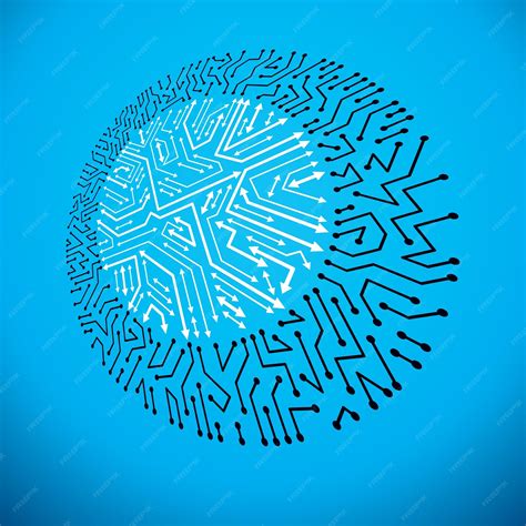 Premium Vector Vector Technology Cpu Design With Circular