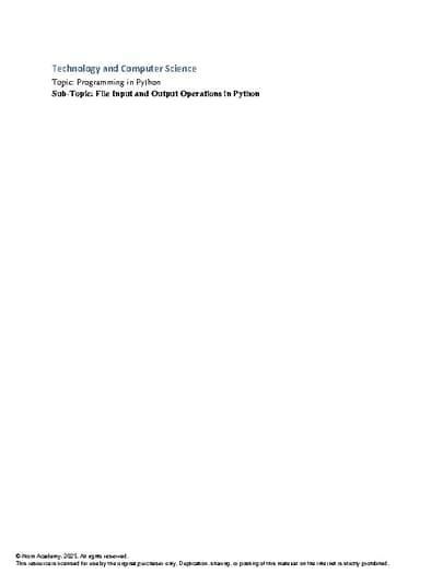 20 Writing Prompts File Input And Output Operations In Python 20