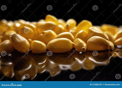 Corn Kernels Seeds Grains Texture Seamless Pattern Design Fresh Maize Cob Background Cartoon