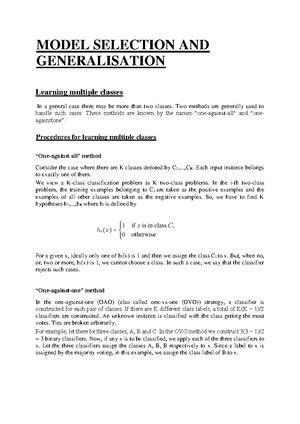 VC Dimension And PAC Learning In Machine Learning VC Dimension And PAC Learning Studocu