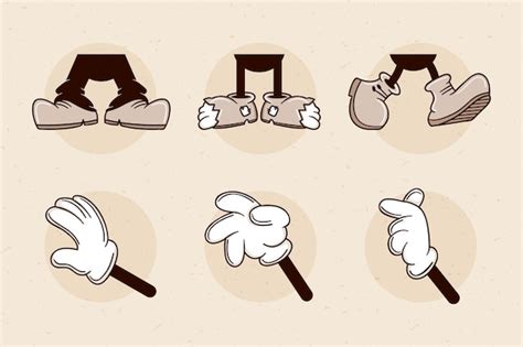 손으로 그린 복고풍 만화 얼굴 그림 무료 벡터