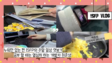 국비지원으로 온라인 Java⌨🖱 교육 받는 개발자 브이로그 찐isfp의 누워만 있는 주말💤java Programmers Week🤍 Youtube