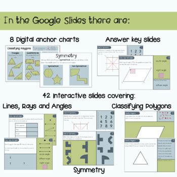 Geometry Polygons Lines And Angles Interactive Slides And Self Grading Quiz