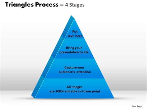 Triangle Process 4 Stages Powerpoint Slides And Ppt Templates 0412