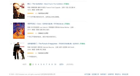 Python爬虫豆瓣电影 Top 250数据爬取如何根据网页结构查找电影项 Csdn博客