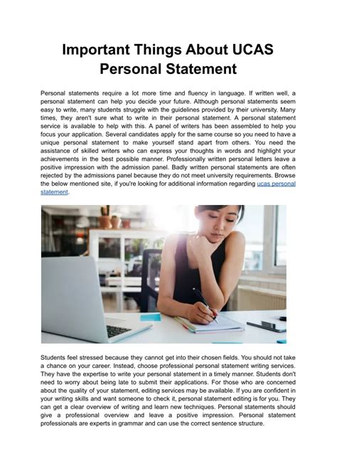 Ppt Important Things About Ucas Personal Statement Powerpoint Presentation Id 11604117