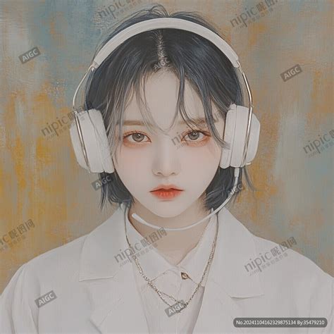 Ai创作图厚涂头像 插画头像 头像约稿 插画人像 厚涂少女 板绘少女 新人头像 头像插画 Ins风人物 头像素材 主播头像 少女系 直播头像 约稿 写实人物插画 昵图网