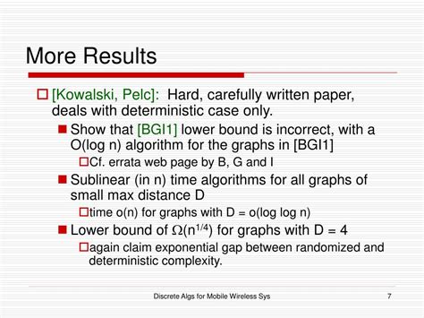 Ppt Cpsc 689 Discrete Algorithms For Mobile And Wireless Systems Powerpoint Presentation Id