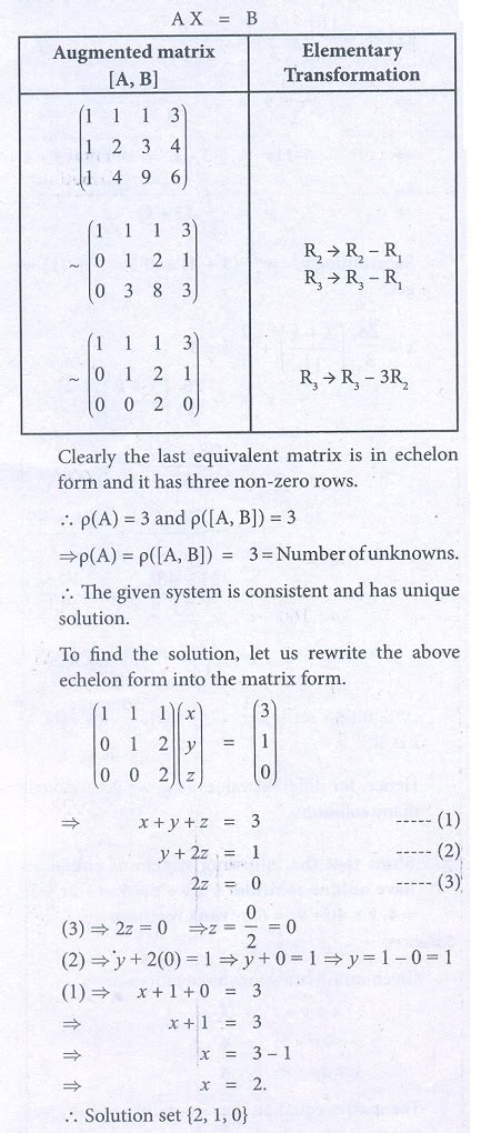 Exercise Rank Of A Matrix Problem Questions With Answer Solution