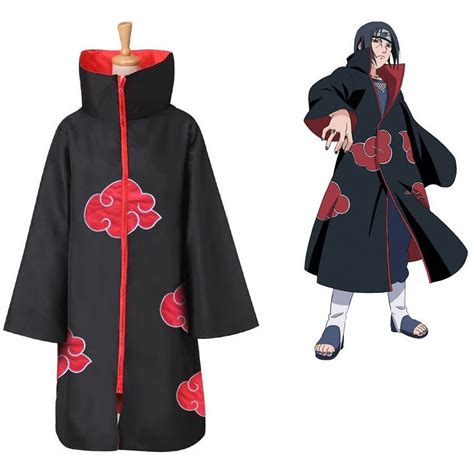 Naruto Costume Akatsuki Robe Cloak Costume Works Au