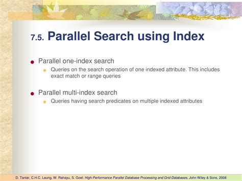 Ppt Efficient Parallel Indexing In Databases Powerpoint Presentation