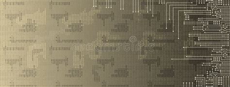 Electronic Circuit And Binary Code Stock Vector Illustration Of Code Internet 243972618