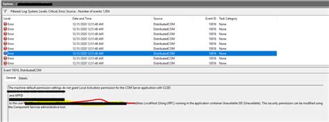 The Application Specific Permission Settings Do Not Grant Local