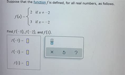 Solved Suppose That The Function F Is Defined For All Real Chegg Com