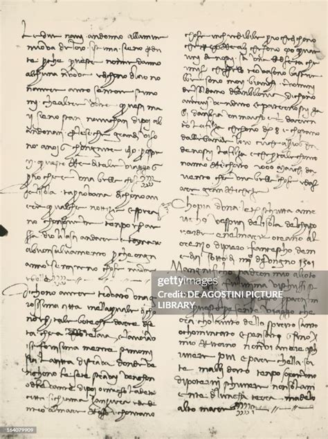 Letter Written By Amerigo Vespucci To Lorenzo Di Pierfrancesco De