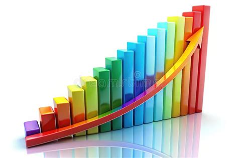A Stunning Aerial Perspective On 3d Bar Chart Growth Visualizing Business Success And Positive