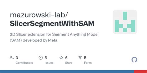github mazurowski lab slicersegmentwithsam 3d slicer extension for segment anything model