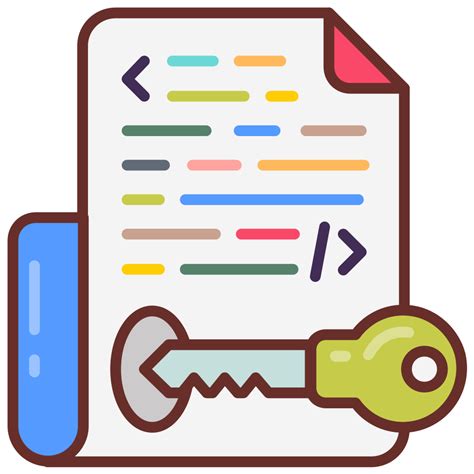 Cryptography Coding Ciphering Encryption Hypertext Document Icon