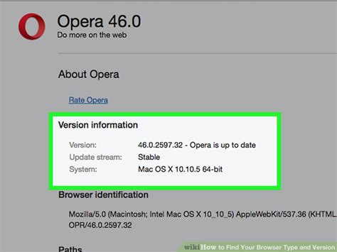 how to find your browser type and version with pictures