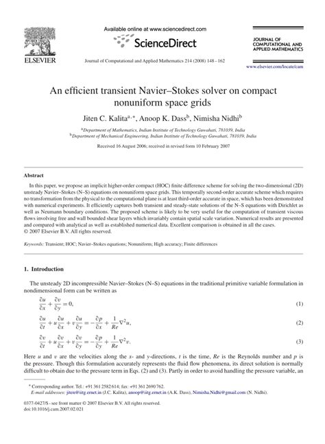 Pdf A Transformation Free Hoc For Steady Convection Diffusion On Nonuniform Grids