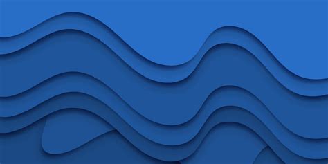 Abstract Dark Blue Paper And Overlap Wave Curve Line Dimension Modern Website Banner Design