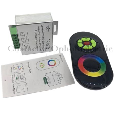 Magic Dream Color RGB LED Controller DC V Keys Aluminum Shell RF Touch RGB Controller For