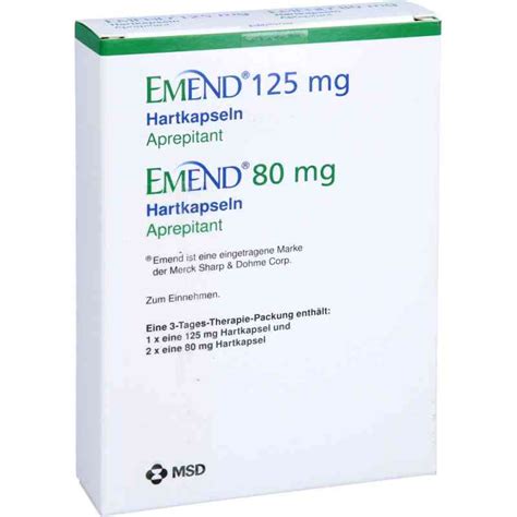Emend 125 Mg 80 Mg Hartkapseln 3 Stk Online Kaufen