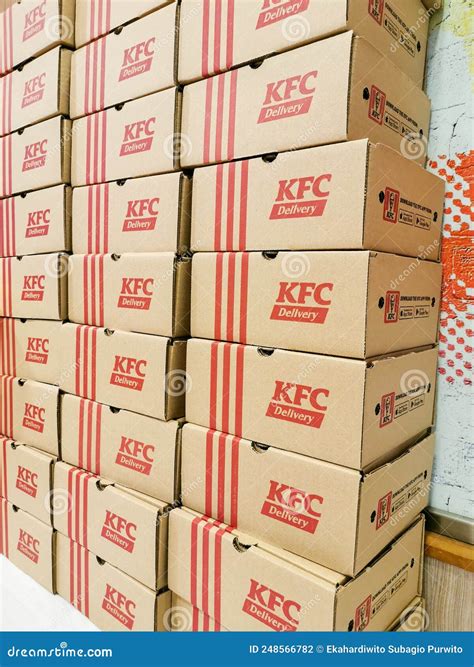 Image Of A Bunch Kfc Box Packaging Editorial Photography Image Of