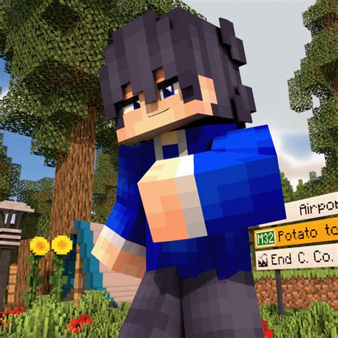 Minecraft Pfpportrait Scene Behance
