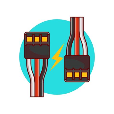 Premium Vector Ethernet Connector Cable Vector Illustration Design