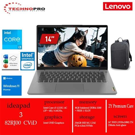 Promo Lenovo Ideapad Iau Cwid Cvid Cuid Intel Core I U Intel Uhd Gb Gb Ssd