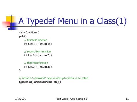 jeff west quiz section 6 ppt download