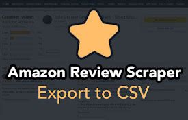 Amazon Review Export Chrome Web Store