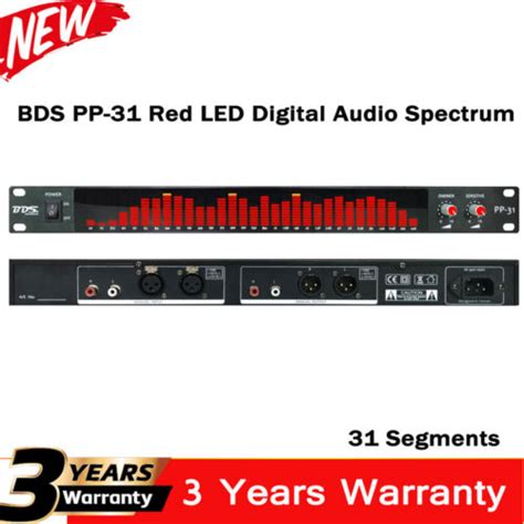 Bds Pp 31 Red Led Digital Audio Spectrum Analyzer Display 1u Music Spectrum Vu Ebay