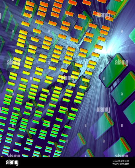 Dna Autoradiogram Computer Artwork Representing A Dna Autoradiogram Which Shows The Genetic