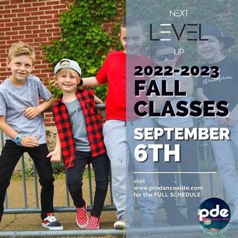 Pde Fall Classes Start Sept 6th Ready To Get Dancing