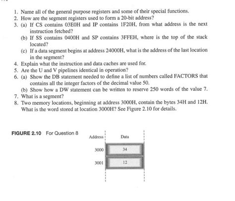 Solved 1 Name All Of The General Purpose Registers And Some