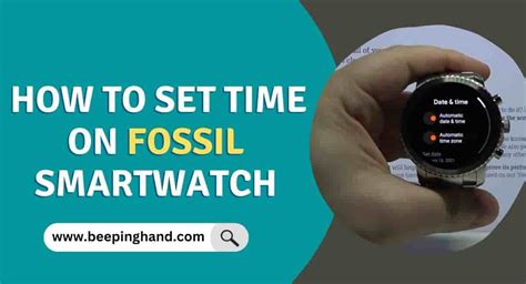 How To Set Time On Fossil Smartwatch Easy Way To Change Date Time