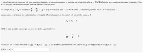 Solved 1 Point This Problem Is Concerned With Using Chegg Com