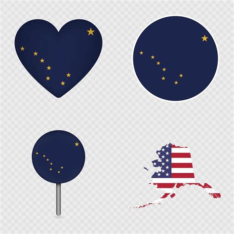 Alaska State Flag Icons Pack Illustration 55023912 Vector Art At Vecteezy