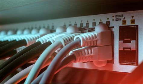 Premium Photo Internet Connection Switch Hub Network