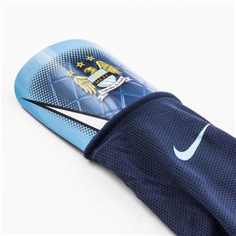 Manchester City Shin Pads Mercurial Lite Sky Bluenavy