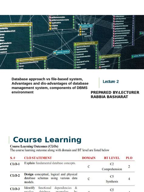 Lecture 2 Filebased Vs Dbms Pdf Databases Database Design