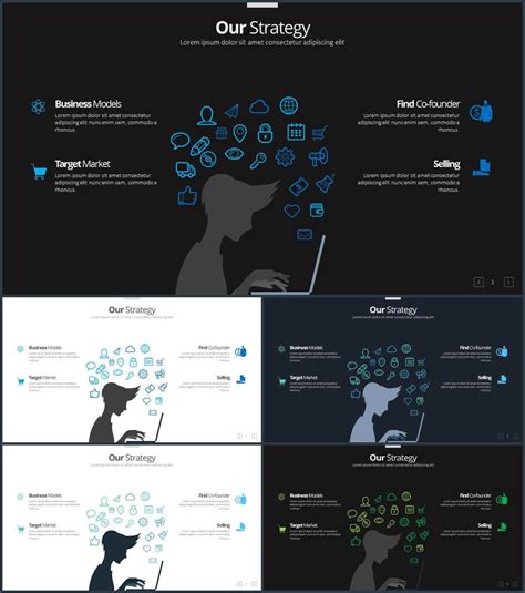 강의수업 Ppt 샘플 And 검은색 흰색 Ppt 템플릿 Poipl